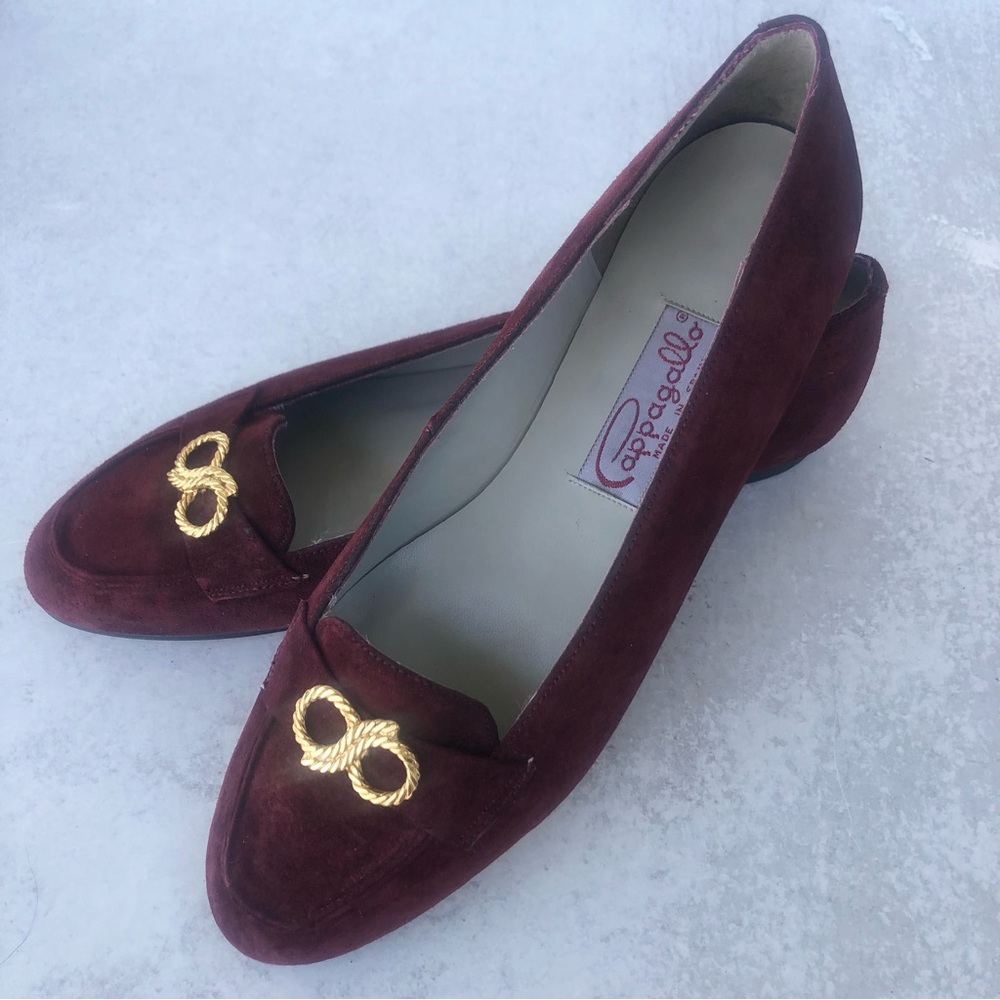 Pappagallo Vintage Suede Leather Flat Loafers 9 - Gem